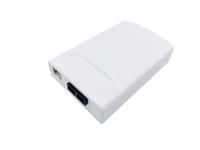 China 2 Core Mini FTTH Fiber Optic Distribution Wall Outlet Faceplate ABS Plastic White for sale