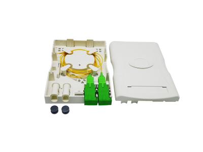 China 2 Core FTTH NAP FTB IP30 Fiber Optic Termination Box for sale