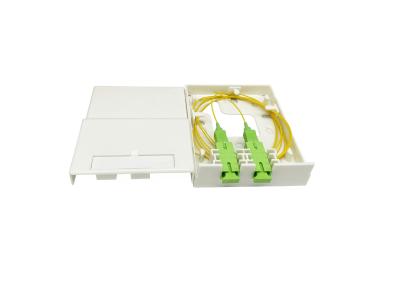 China 2 Port SC ABS G657B3 LSZH Fiber Optic Termination Box for sale