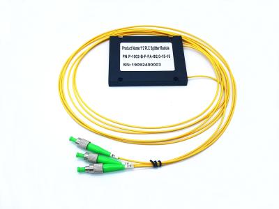 China G65A71 LSZH FC APC Single Mode 1x2 Fiber Optic Plc Splitter for sale