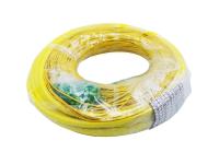 China 48 Cores GJFJV Fiber Optic Pre-Terminated Assembly 2.0mm Bundle Patch Cord LC APC LSZH Corning Yellow for sale