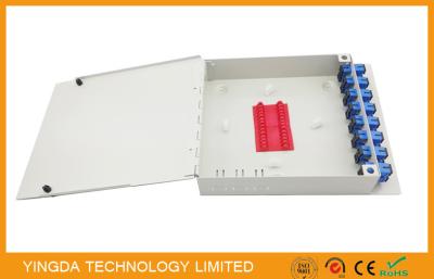 China Light Weight WAN Fiber Optic Termination Box With 16 SC Simplex ,16 LC Duplex Adapter for sale