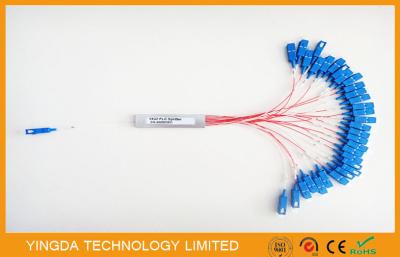 China GPON Passive Steel Tube High Performance PLC Optical Fiber Splitter G652D G657A1 G657A2 Hytrel for sale