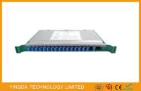 China Metal Plastic 1x64 Fiber Optic PLC splitter Cassette 19 inch In Odf Rack , Splitter Splice Tray for sale