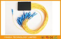 China 1:16 Fiber Optic Plc Splitter Box, Optical Fiber Splitter Module g657a2 Corning Fiber Cable for sale