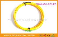China 100% Factory Telecom FTTH E2000 / APC - MU FC LC Fiber Optic Patch Cord for sale