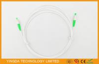 China fiber optic patch Cord FC / APC - FC / UPC SM SX FTTH Drop Cable Figure 8 White for sale