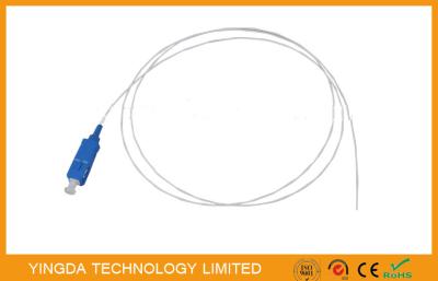China PVC 1.5Mtrs 0.9mm SC / UPC Fiber Optic Pigtail SM Loose Buffer / Jumper Cable for sale