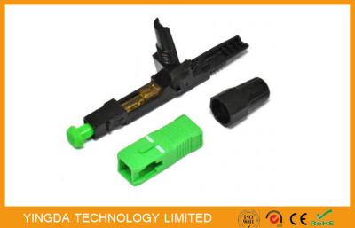 China Pre - embedded Fibre Optic Field Installable Termination Connector SC FC LC For Telecom FTTH GPON for sale