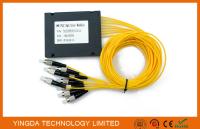 China 1*8 Fiber Optical Splitter Module , Plastic Box 100×80×10mm 1.5M G657A1 LSZH 2.0mm for sale
