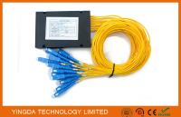 China Small FTTH Passive Fiber Optic PLC Splitter 1X16 SC SM 2.0mm High Stability for sale