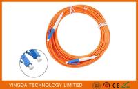 China Fiber Optic Mulitmode fiber Patch MM62.5 / 125um OM1 PVC 2.4mm , Fiber Jumper Cables for sale