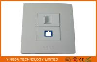 China Flame Retardant Network RJ45 Optical Fiber Cable Outlet , Wall Socket Panel SC for sale