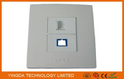 China Flame Retardant Network RJ45 Optical Fiber Cable Outlet , Wall Socket Panel SC for sale