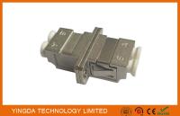China High Return Loss Couler LC LC Duplex Optical Fiber Adapter Silver Metal Housing for sale