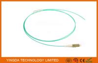 China Fiber Optic Pigtail LC OM3 10Gig. Aqua 0.9mm Simplex LSZH 1.5 M 50/125 um Mulitmode Pigtail for sale