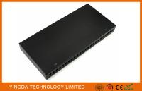 China 19” 24 Port Rack Patch Panel , 24 Cores SC Simplex Adapter Panel Rack Mounting Black for sale
