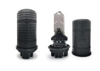 China 288 Cores Dome Fiber Optic Fusion Splice Closure Box  1Oval 6 Round Ports Aerial Manhole Duct for sale