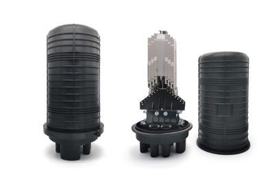 China 288 Cores Dome Fiber Optic Fusion Splice Closure Box  1Oval 6 Round Ports Aerial Manhole Duct for sale