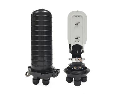 China 4 Ports PC 96 Fiber Optic Cable Splice Closure Pole Wall Mount Dome Mechanical for sale