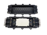 China ABS Inline Fiber Optic Splice Closure 144 Cores 2In 2Out Buried Aerial Manhole Enclosure for sale