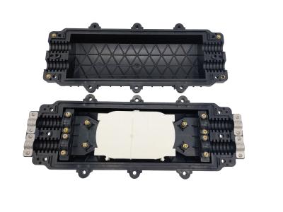 China ABS Inline Fiber Optic Splice Closure 144 Cores 2In 2Out Buried Aerial Manhole Enclosure for sale