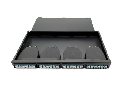 China 1U Rack Mount MTP MPO Patch Panel 19 inch ODF 96 Fiber Optic MPO LC Cable for sale