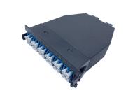 China 8 Fibers MPO Cassette Module G657A2 LSZH Hydra Cable Assembly APC for sale