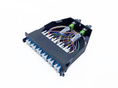China 8 Fibers MPO Cassette Module G657A2 LSZH Hydra Cable Assembly APC for sale