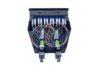 China 12 24 Fibers MPO MTP Cassette Plastic OM3 10G Aqua Male Multimode Cable for sale