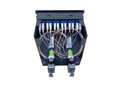 China 12 24 Fibers MPO MTP Cassette Plastic OM3 10G Aqua Male Multimode Cable for sale