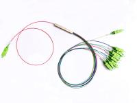 China Steel Tube NAP Fiber Optical Splitter G657A1 1x9 FTTR PLC Splitter SC APC Connector for sale