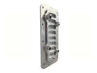 China Square Aluminum Forging Components 6063 Aluminum Valve Body for sale