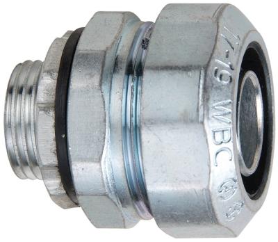 China WBG WUG WAG NUC Metal Conduit Coupler Threaded Fittings Galvanized Zinc Alloy IP65 Rated -40℃ to +100℃ for sale
