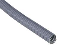 China Grey PVC Coated Flexible Conduit Corrugated Type - Temperature Range -10°C to 80°C, Multiple Sizes 1/4