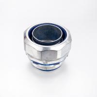 China Straight Liquid Tight Flexible Metal Conduit Connector with Blue Gasket - 3/8
