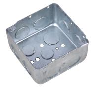 China 4x4 Galvanized Steel Conduit Box for Surface Mounted Wiring - 1.5