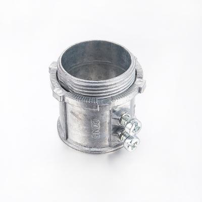 China Wear Resistance Metal Conduit Parts , Weatherproof Emt Fittings 1/2