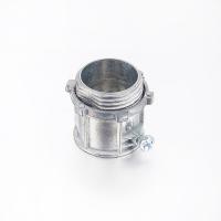 China 3/4 Inch EMT Connector Set Screw Type Zinc Die Cast Electrical Conduit Fitting 600V Rated for sale
