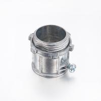 China 1 Inch EMT Connectors Zinc Die Cast Set Screw Type for Outdoor Electrical Conduit Fittings 600V Rating for sale
