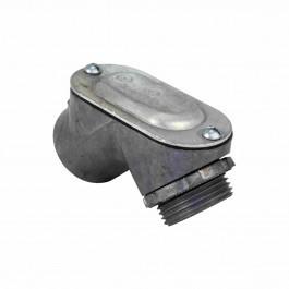 China EMT Zinc Pull Corner Elbow with Gasket - 90° Electrical Conduit Connector for Rigid to Box Applications for sale