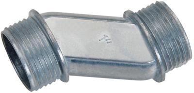 China UL Standard Zinc Offset Conduit Nipples - Durable Metal Rigid Conduit Fittings for Misaligned Electrical Box Connections for sale