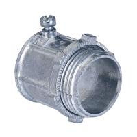China 4 Inch EMT Connector Set Screw Type Zinc Die Cast Electrical Conduit Fittings for 600V Applications for sale