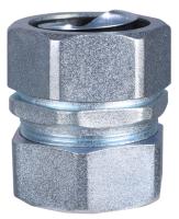 China High Intensity Flexible Conduit Compression Connector - Zinc Alloy Casting with Hexagonal Ferrule Design for Industrial Electrical Applications for sale