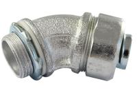China 45 Degree Malleable Iron Conduit Fittings - Zinc Plated, UL 514B Certified for Liquid Tight Electrical Connections for sale
