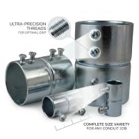 China EMT Reducing Bushings Zinc Die Cast Threaded Transition Fittings 1/2 to 4 Inch UL E345464 Certified for sale