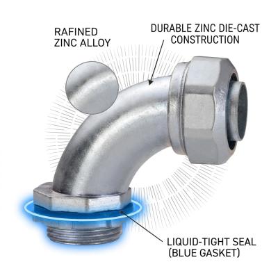 China EMT Conduit Nipple Short Close Threaded Connector Zinc Plated Steel 1/2 to 4 Inch Quick Assembly Fitting for sale