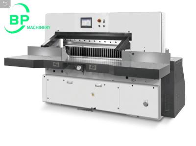 China BP Machinery K Series Paper Guillotine Cutter QZYK115 115cm Cutting Width 4kW Motor for sale