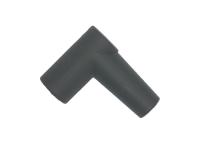 China Black 90 Degree Spark Plug Boot - Silicone Rubber, 30KV Voltage, -20℃ to 155℃ Temperature Range for Auto Ignition Systems for sale