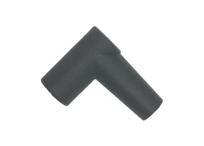 China Black 90 Degree Spark Plug Boot - Silicone Rubber, 30KV Voltage, -20℃ to 155℃ Temperature Range for Auto Ignition Systems for sale